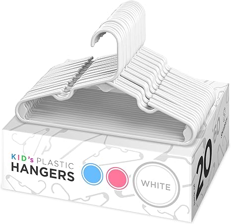 Amazon.com: Sharpty Kids Hangers Plastic, Children's Hangers Ideal for ...