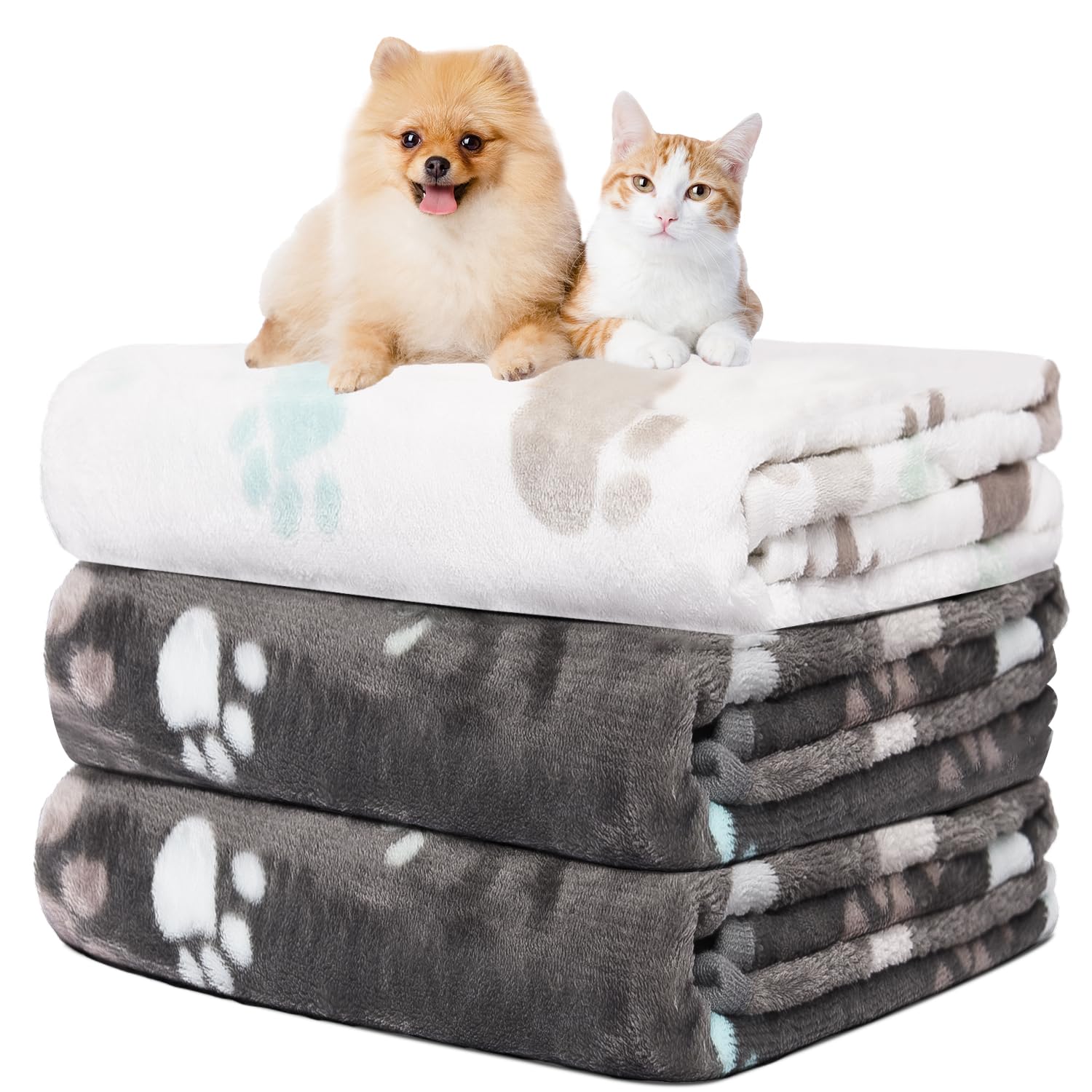 KOGSA Blankets for Dogs Small,3 Pack Dog Blankets for Small Dogs Cat ...