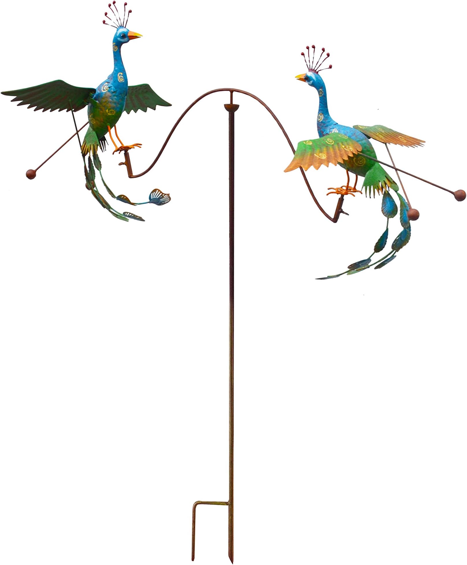 Amazon.com : Blue Handworks Hummingbirds Balancer Stake : Yard ...