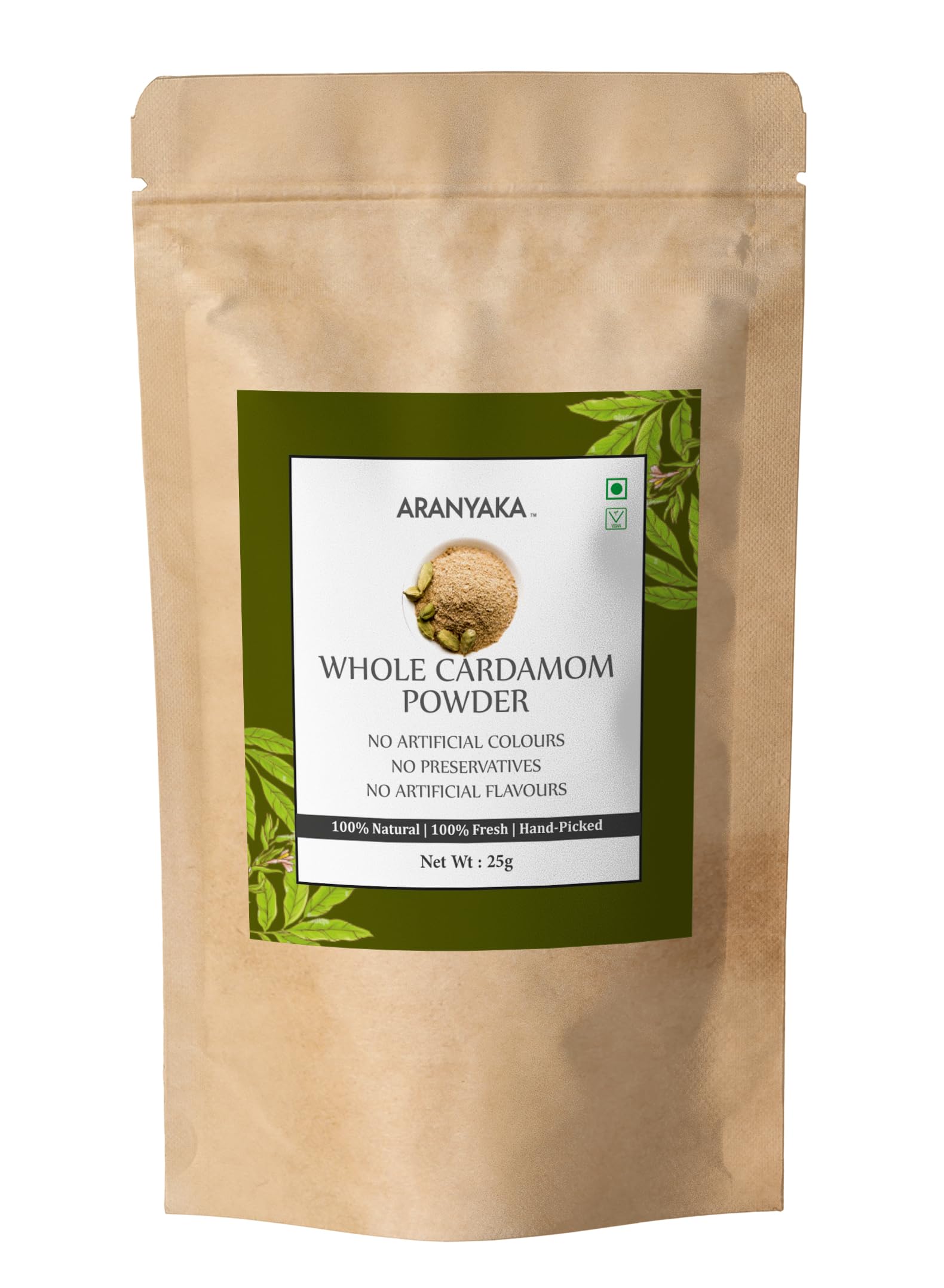 Aranyaka Kerala Fresh WHOLE Cardamom (Elaichi) Powder 25g - Intensely ...