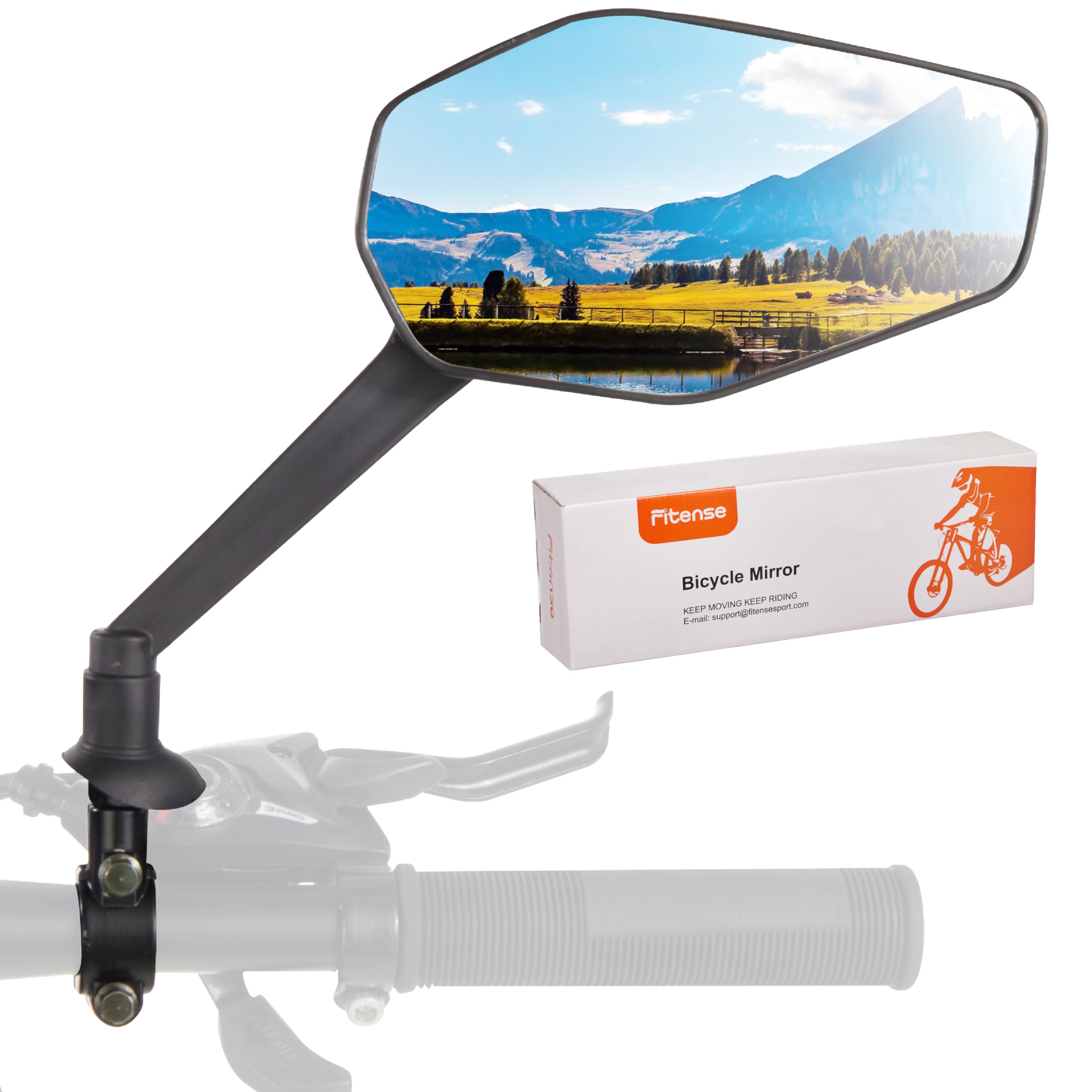 Amazon.com: Bike Mirror, Bike Mirror Handlebar Mount, 360° Adjustable ...