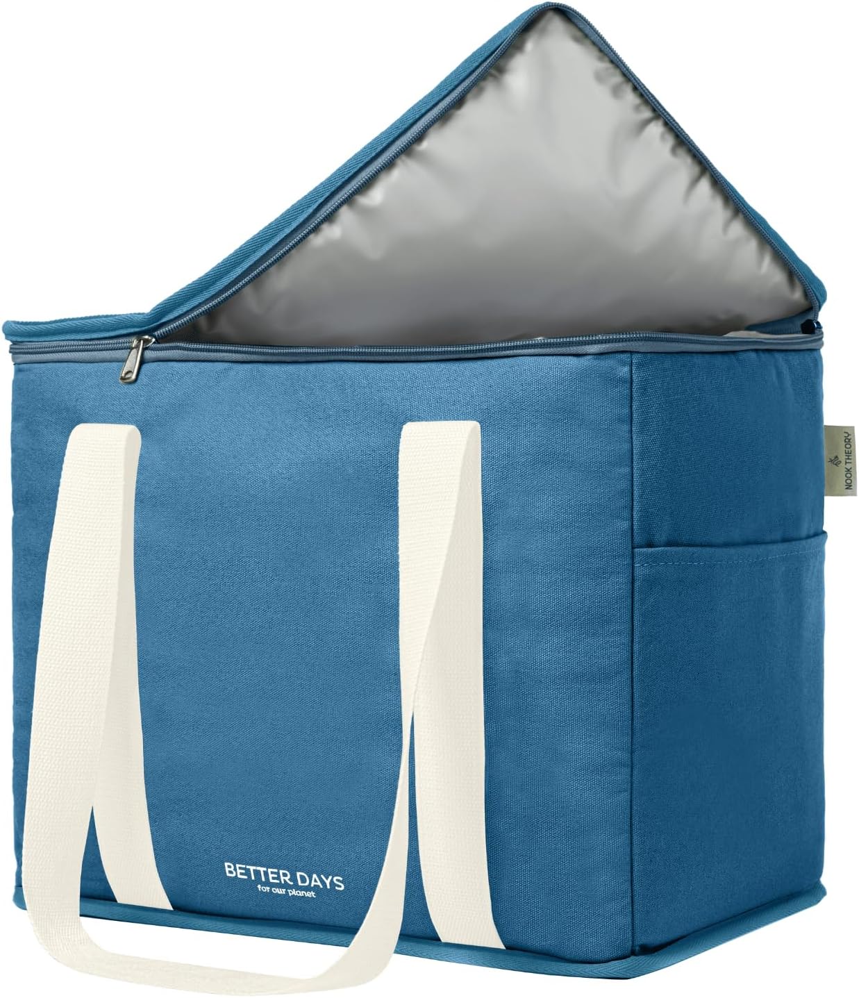 Amazon.com: Nook Theory Reusable Insulated Grocery Bag - Leak Proof, X ...