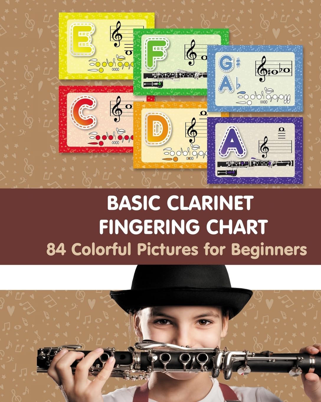 Buy Basic Clarinet Fingering Chart: 84 Colorful Pictures for Beginners ...