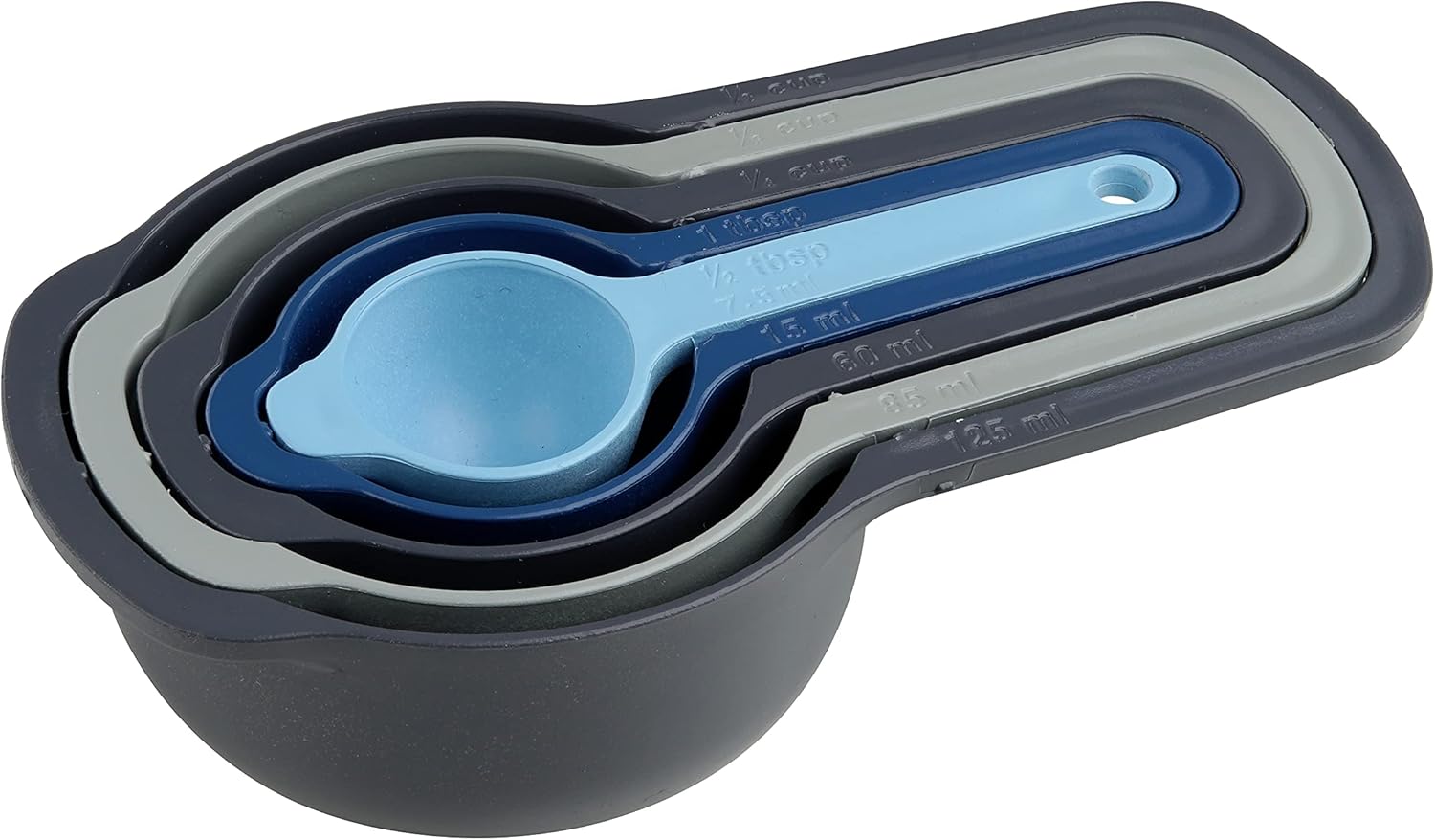 4-Piece Set Foldable Measuring Cups Set, Silicone Measuring Tools ...