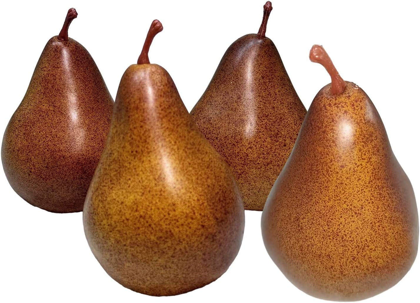 Amazon.com: Emivery 4Pcs Fake Brown Pears, Lifelike Simulation Brown ...