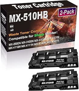 Amazon.com: Kolasels 2-Pack (Black) Compatible MX-2600N MX-3100N MX ...