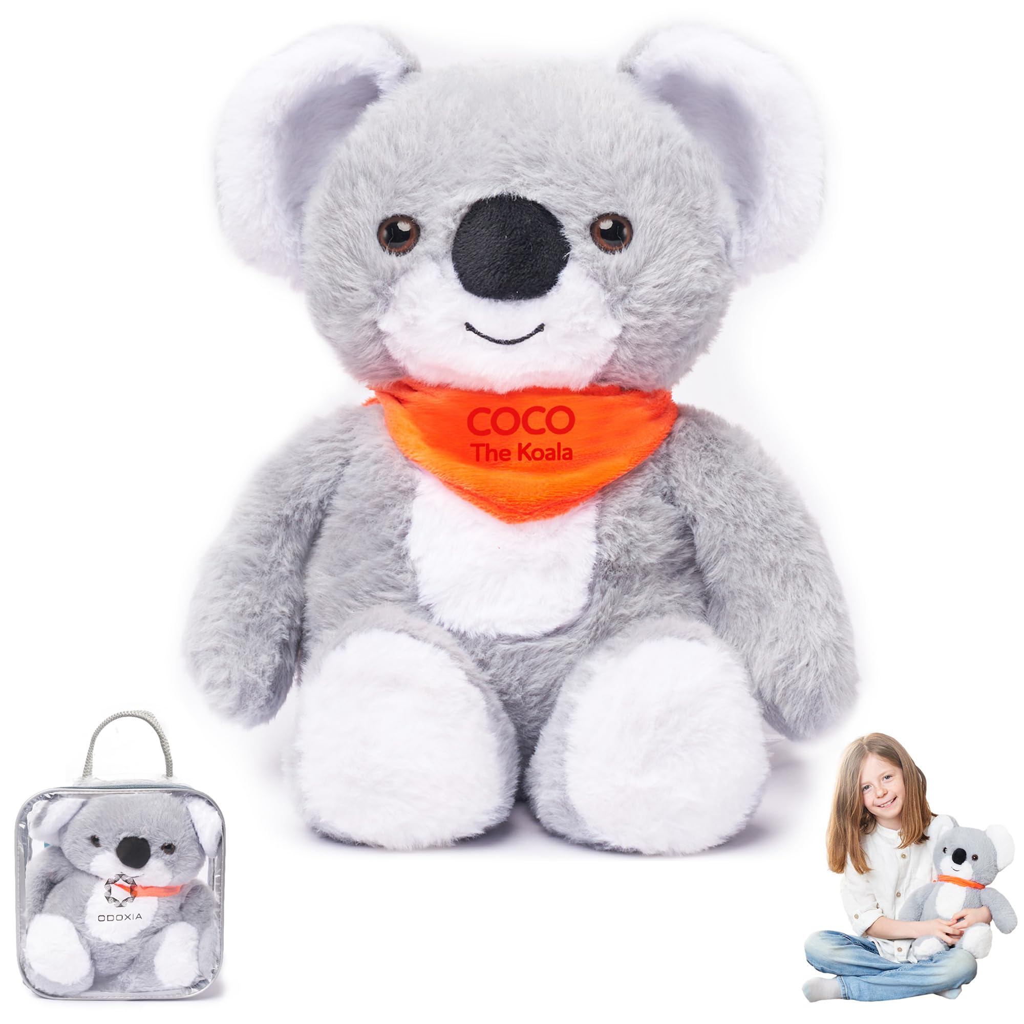 Amazon.com: ODOXIA Weighted Animals | 3.1lb Koala | Stuffed Weighted Plush for Kids, Adults ...