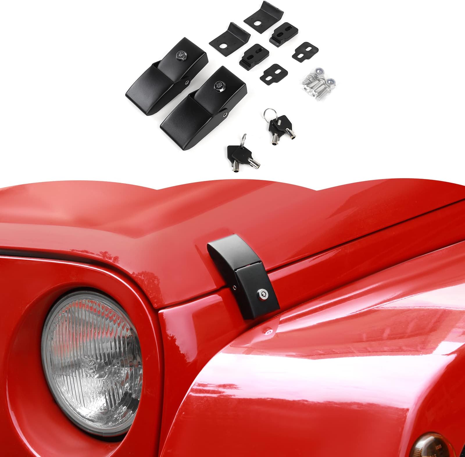 Amazon.com: Routen Stainless Steel Hood Latches Hood Lock Catch Latches ...