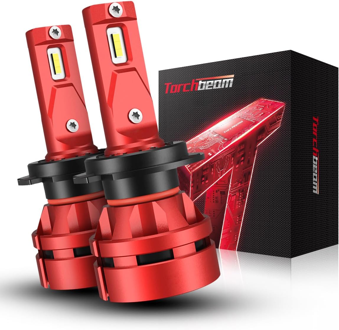 Torchbeam T2 9005/HB3 LED Bulbs Kit, 16000 Lumens 400% Brightness, 60W ...