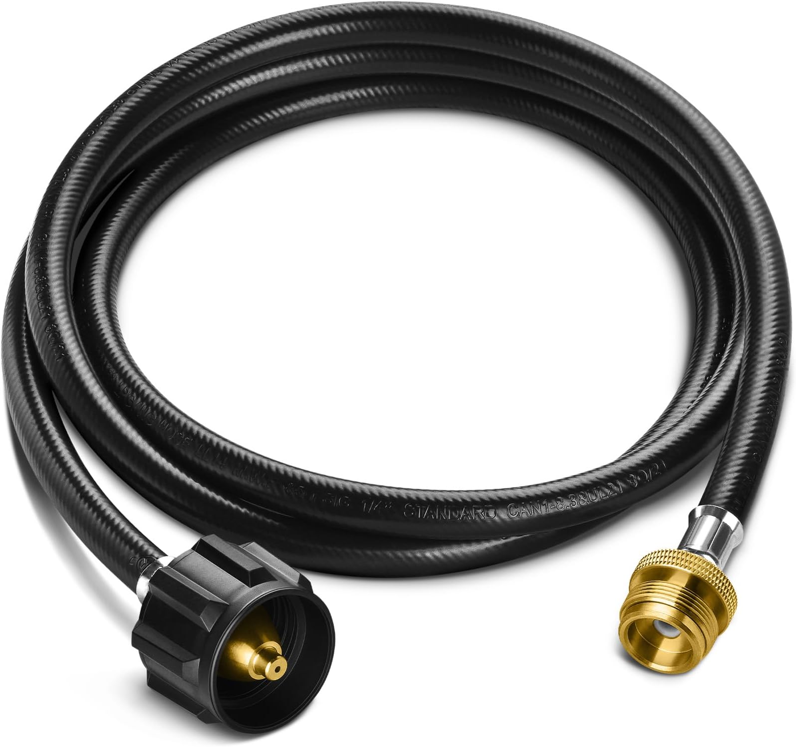 Amazon.com : Flame King 8-Ft Propane Hose Adapter Extension to Connect ...
