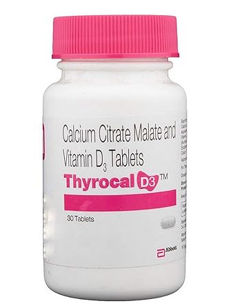 Thyrocal D3 400Iu/250 - Bottle of 30 Tablets. : Amazon.in: Health ...