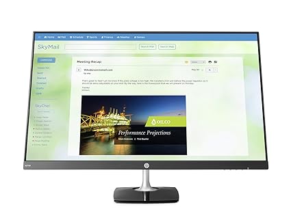 HP 27-inch Borderless Full HD IPS Monitor, 5 ms Response Time with HDMI ...
