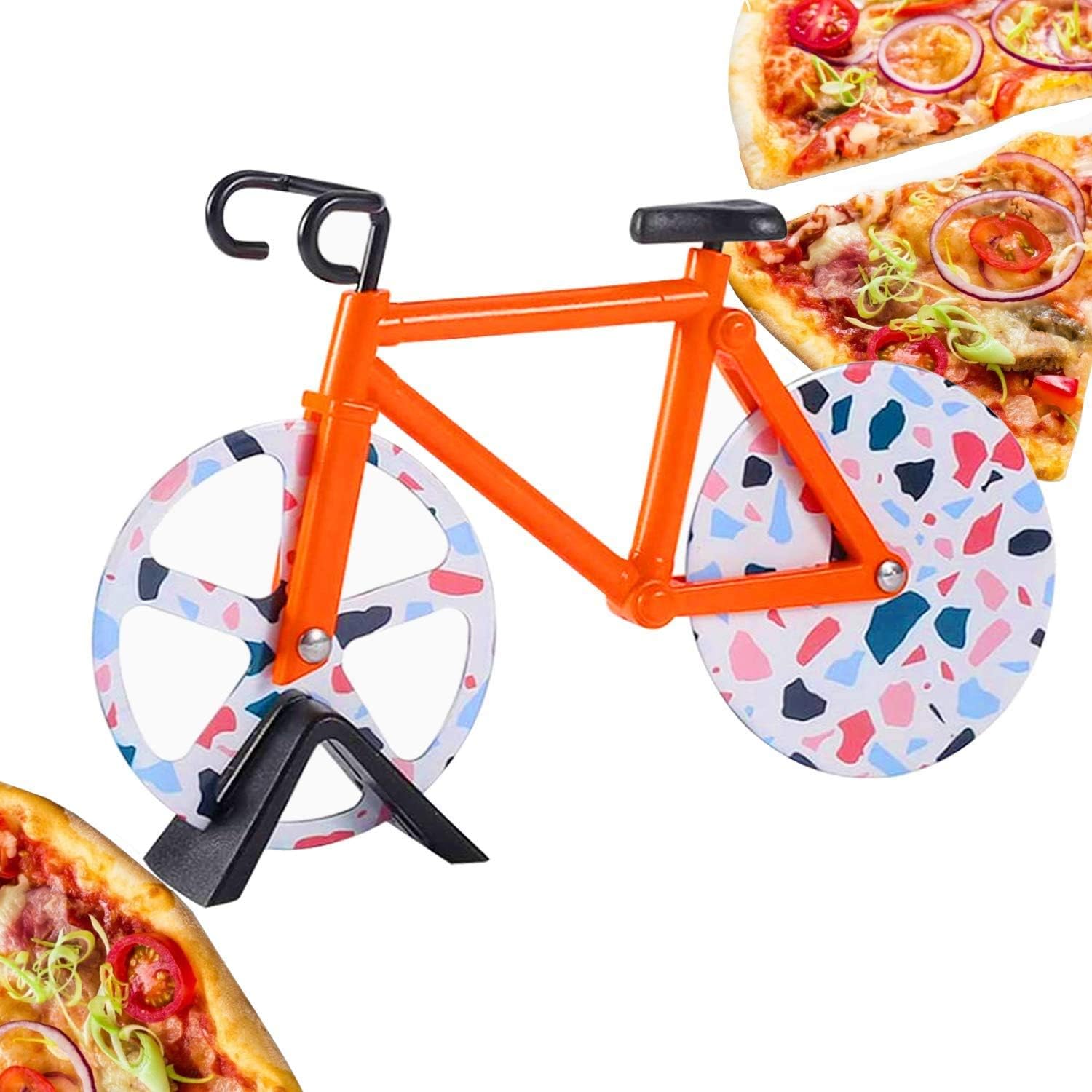 Pizza Cutter Bicycle Wheel, Bike Pizza Slicer for Cut Cakes, Breads ...