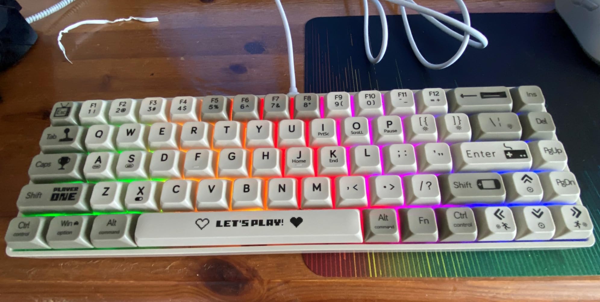 AJAZZ AK680 65% Wired Hotswap Mechanical Keyboard,68-Key Portable Anti ...