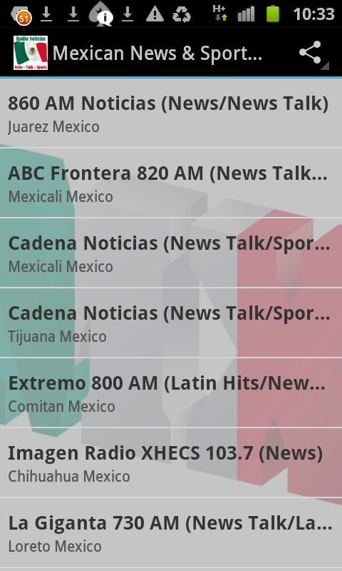 Aplicación Radio Noticias Mexicano Gratis en Amazon Appstore