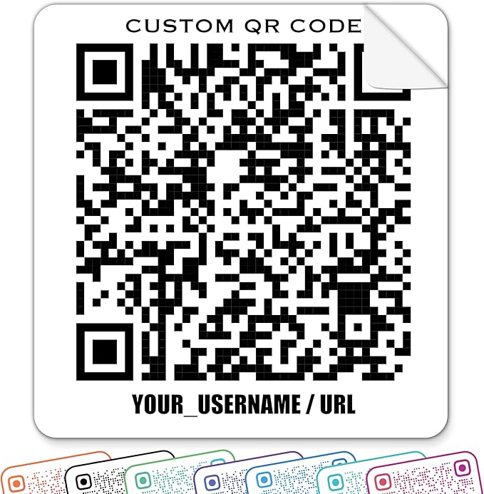Amazon.com : Custom Stickers QR Code and Business Stickers ...
