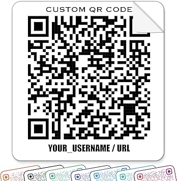 Amazon.com : Custom Stickers QR Code and Business Stickers ...