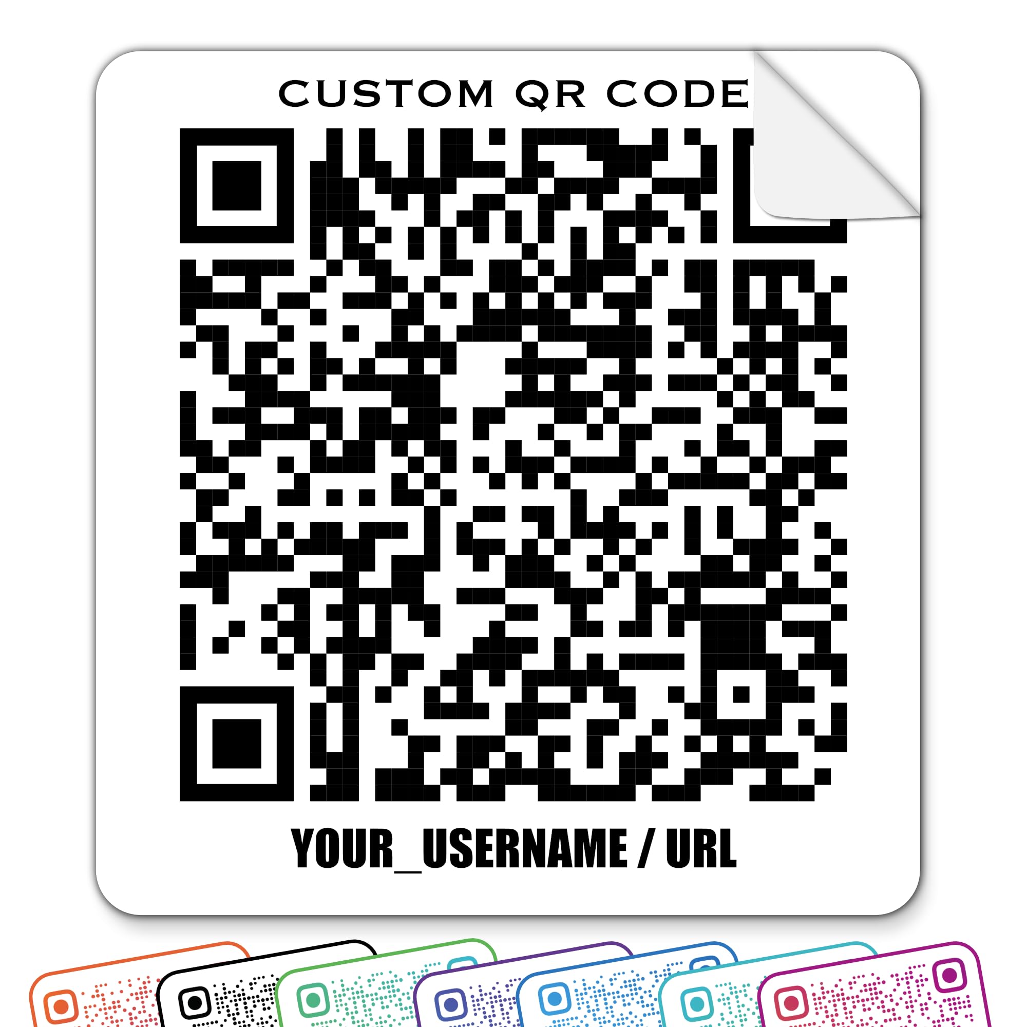 Amazon.com: Custom Stickers QR Code and Business Stickers - Personalize ...
