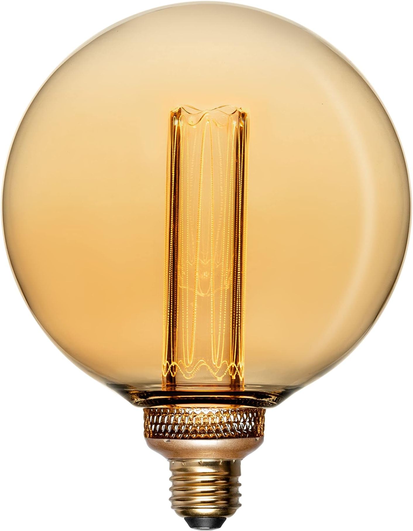 Feit Electric Vintage Exposed Filament Smoke Glass LED AT19 with a ...