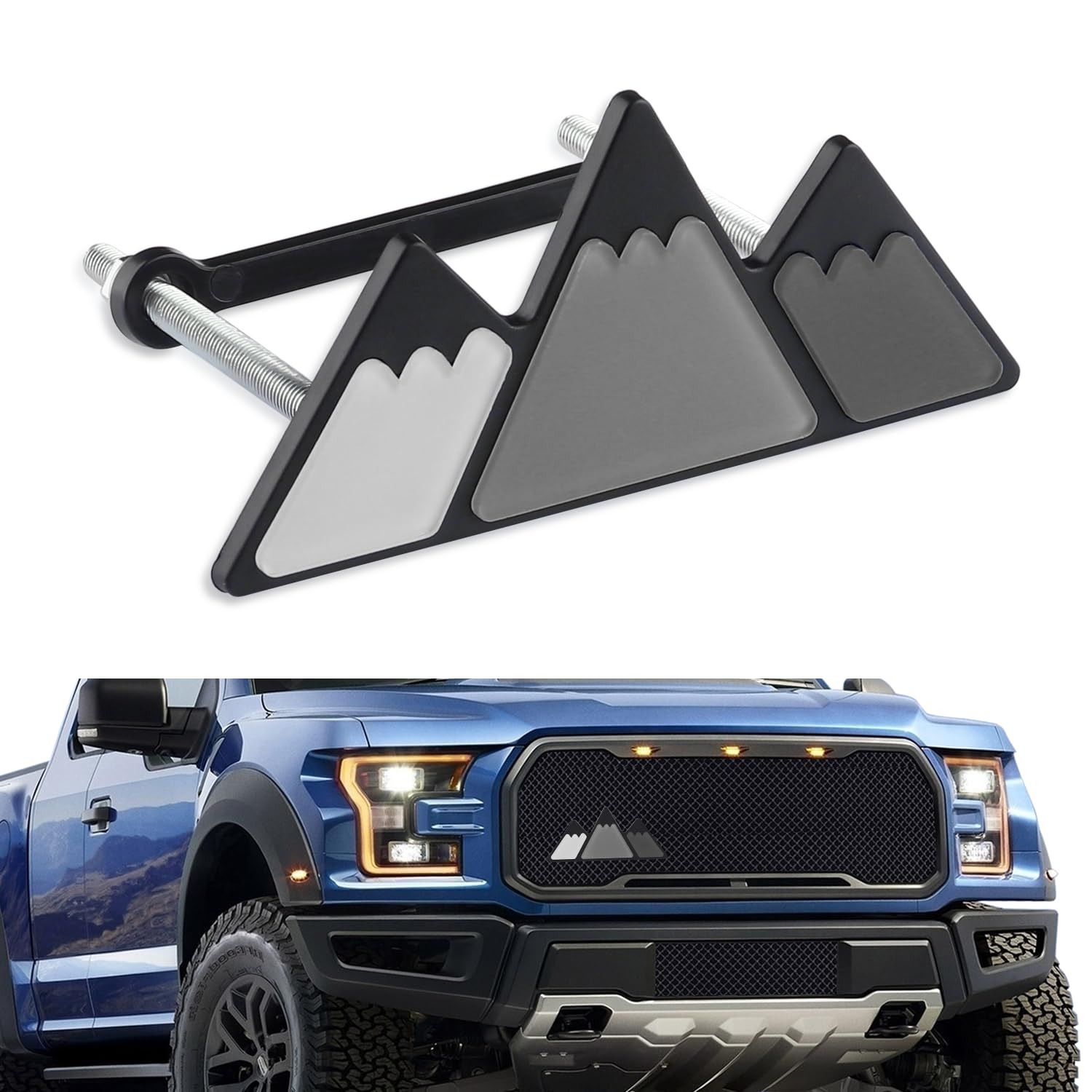 Amazon.com: Tri-Color Car Emblem for Mesh Gille,Waterproof Car Emblems ...