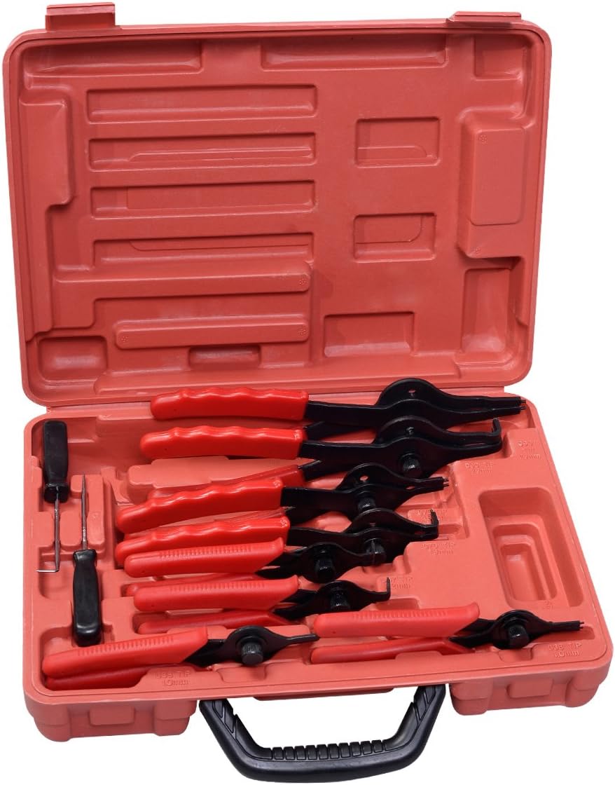 11pc SNAP RING PLIERS Set Mechanics Circlips Auto Tool Internal ...