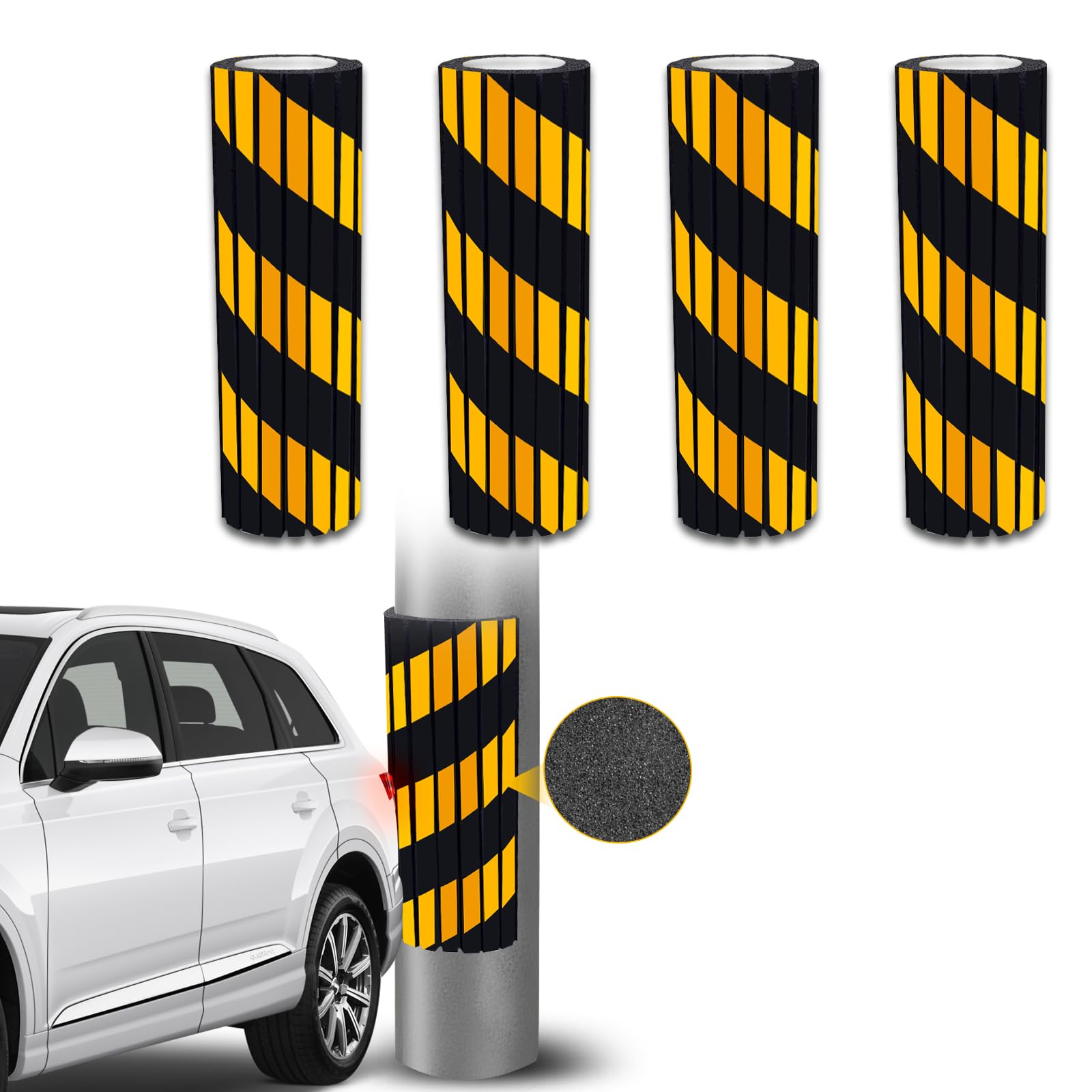 Snapklik.com : DGSL Garage Wall Protector4pcs Foam Wall Corner Guard ...
