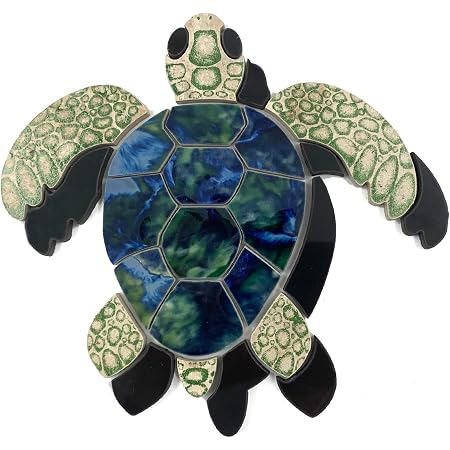 Aquatic Custom Tile Green Sea Turtle Porcelain Swimming Pool Mosaic ( 9 ...