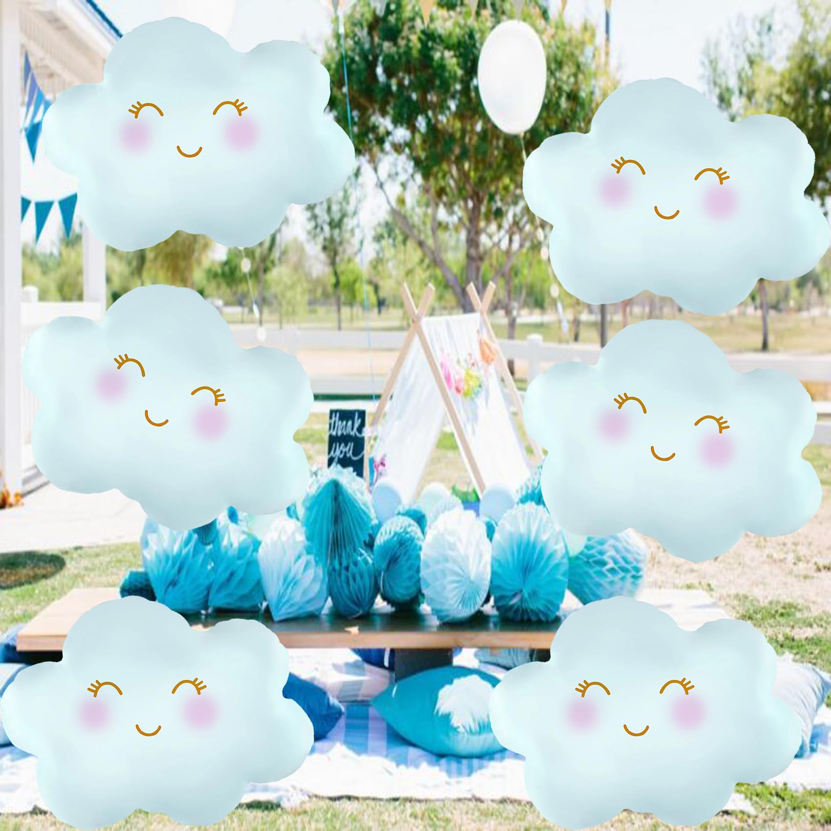 Sun Decorations Sun And Cloud Balloons 6-Pack - You Are My Sunshine ...