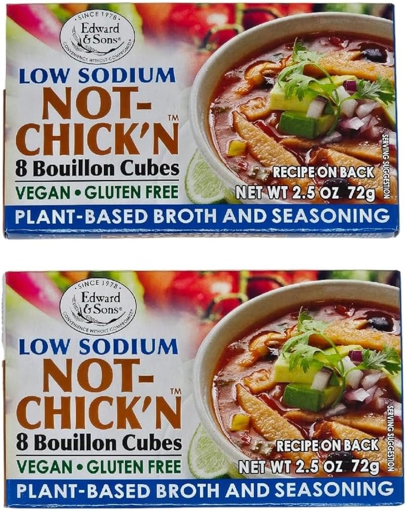 Amazon.com : Edward & Sons Not Chicken Bouillon Cubes, 2.5 oz (PACK OF ...