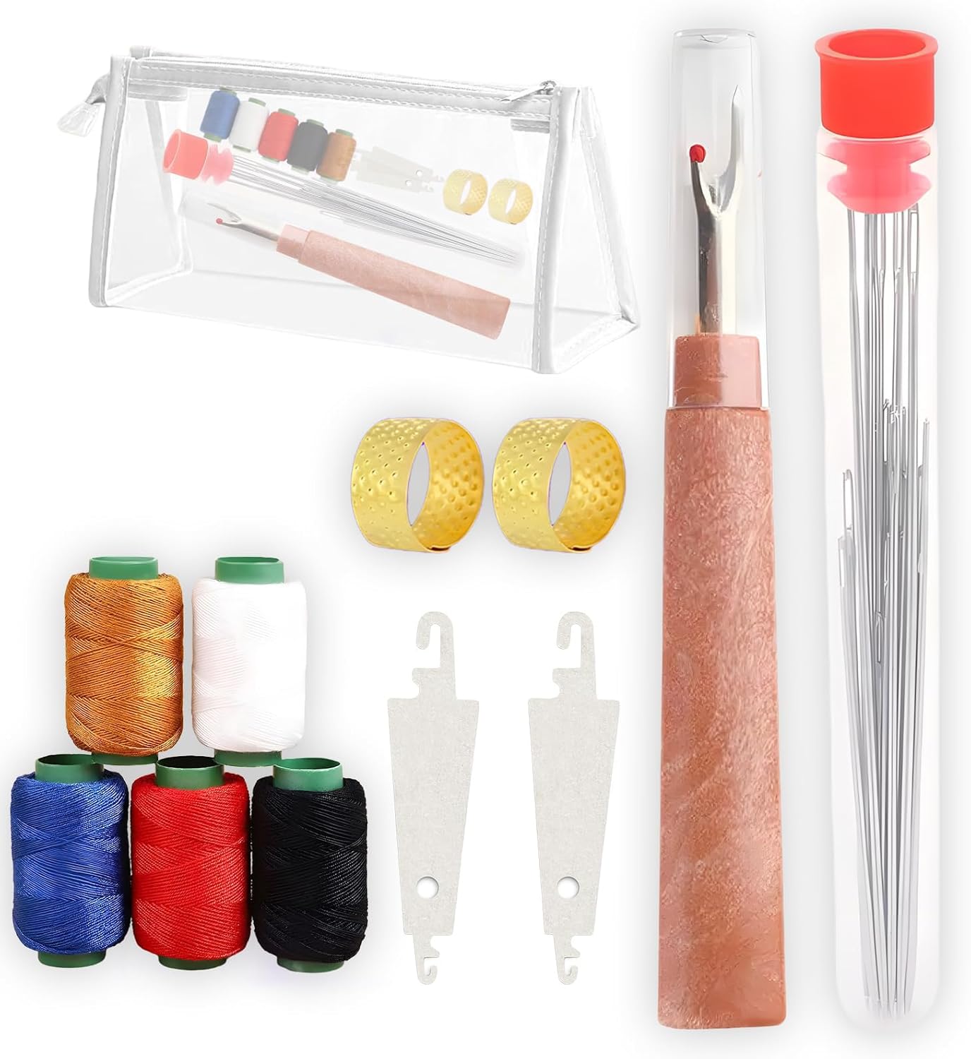 Amazon.com: 37-Piece Sewing Tool Set with Stainless Steel Needles ...