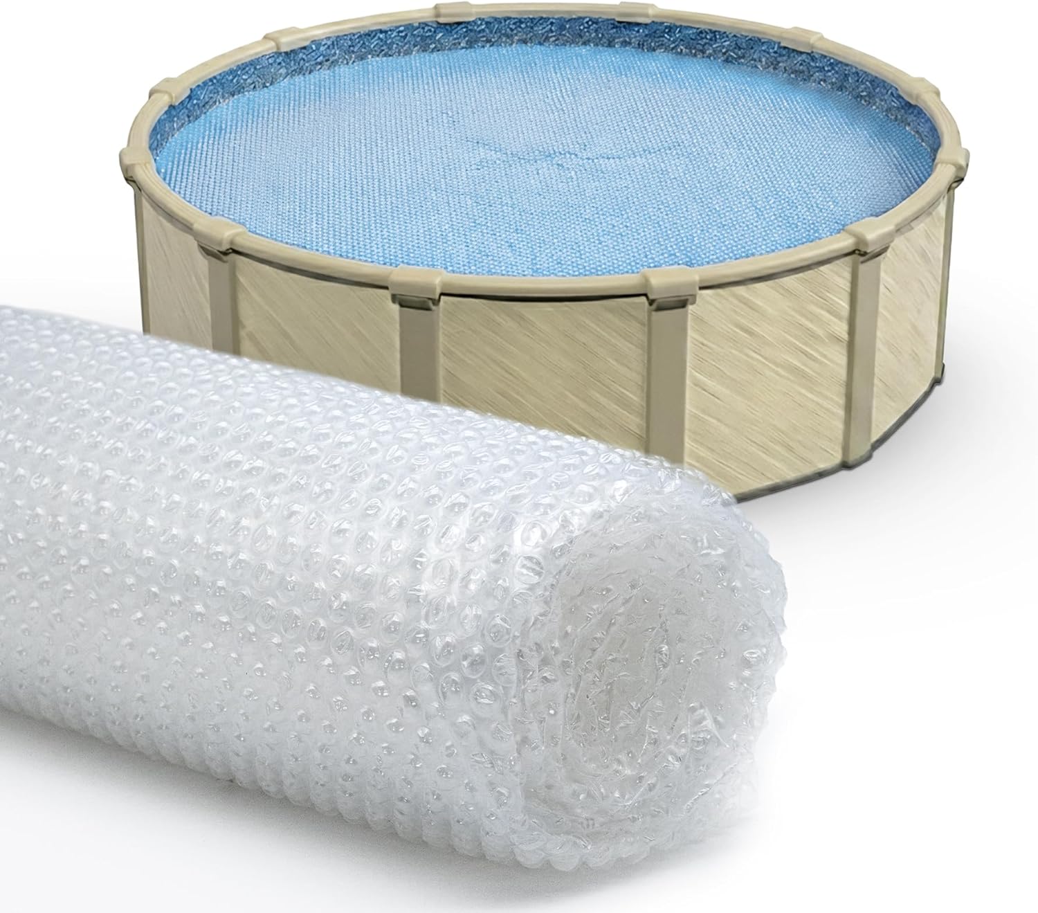 Amazon.com : Sun2Solar Clear 14 ft Round Pool Solar Cover | 12 Mil ...