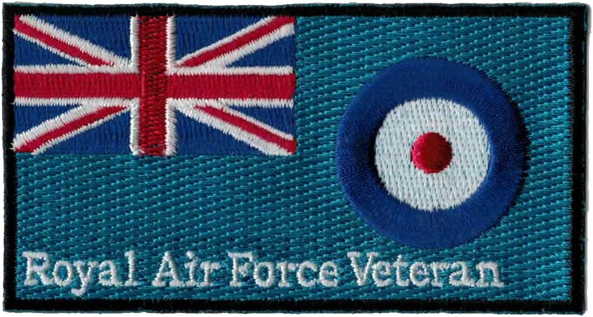 The England Store Royal Air Force Veteran (RAF) iron or sew on badge ...