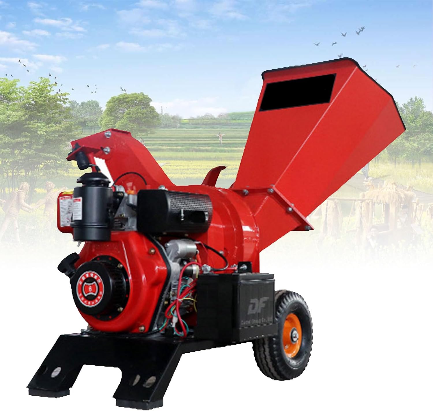 PEIXEN 173f Diesel Tree Shredder, Multi-purpose Tree Shredder, Garden ...