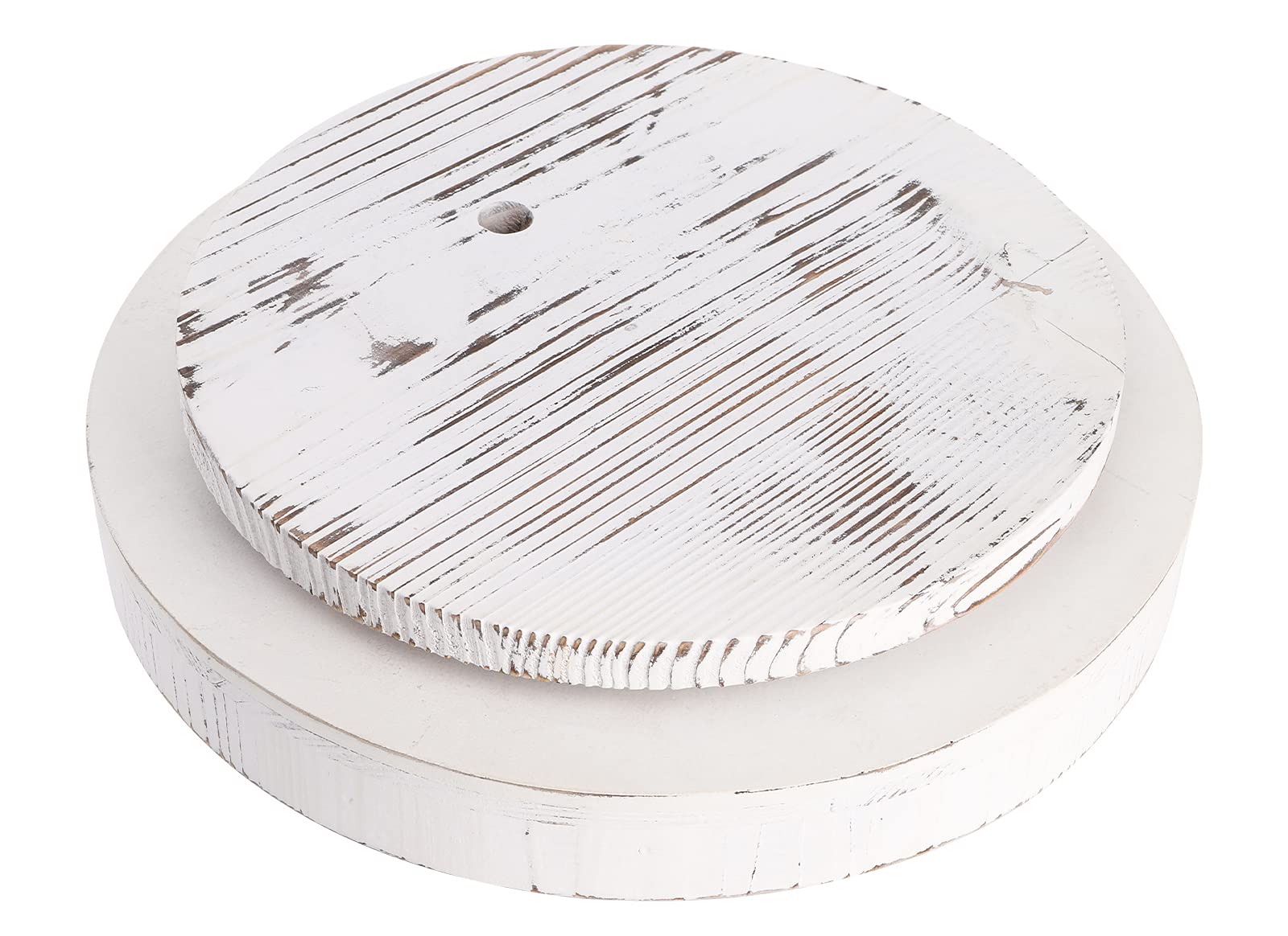 Snapklik.com : 12" Wood Lazy Susan Turntable Organizer, Farmhouse ...