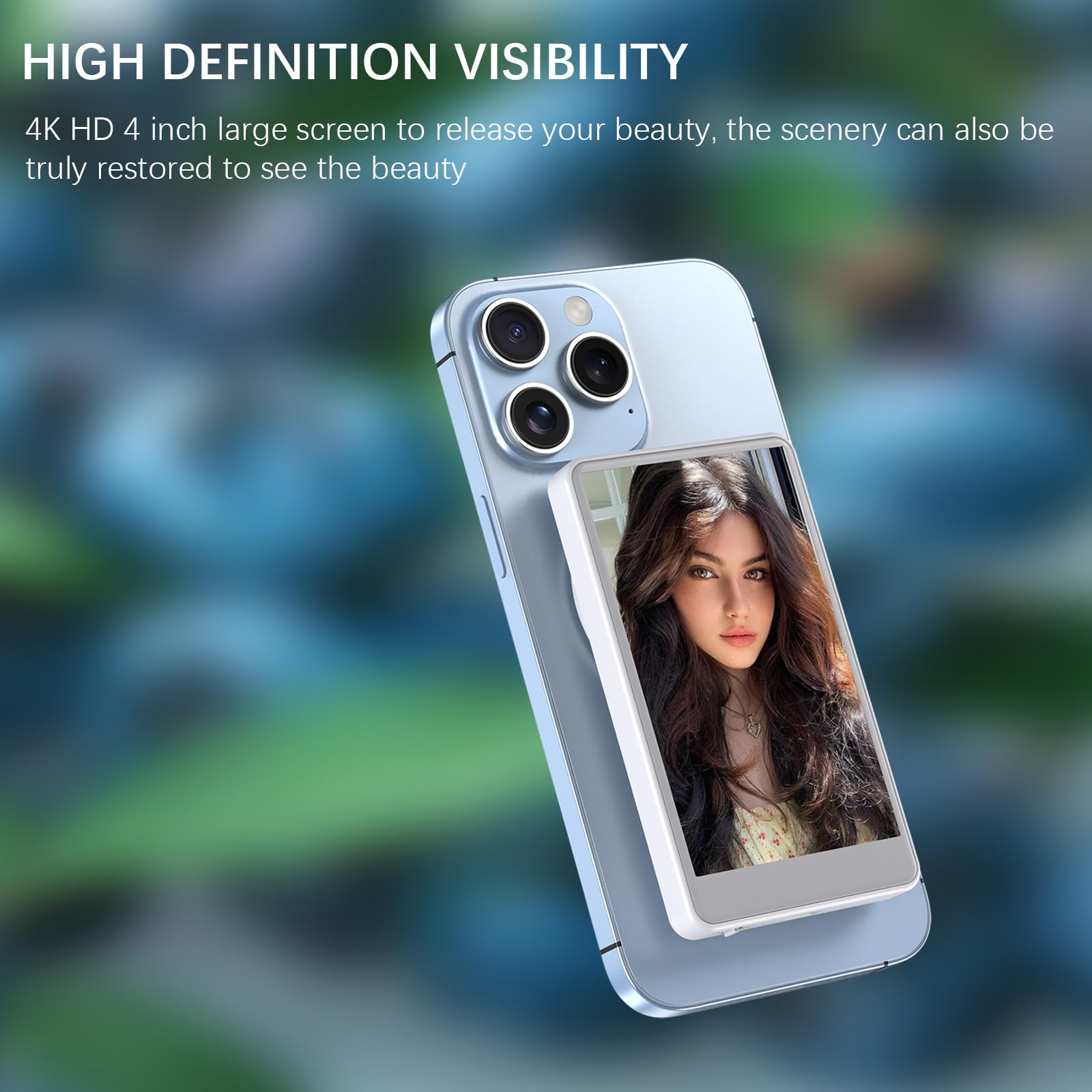 Wireless Camera Monitor Phone Vlog Selfie Monitor Screen - Magnetic ...
