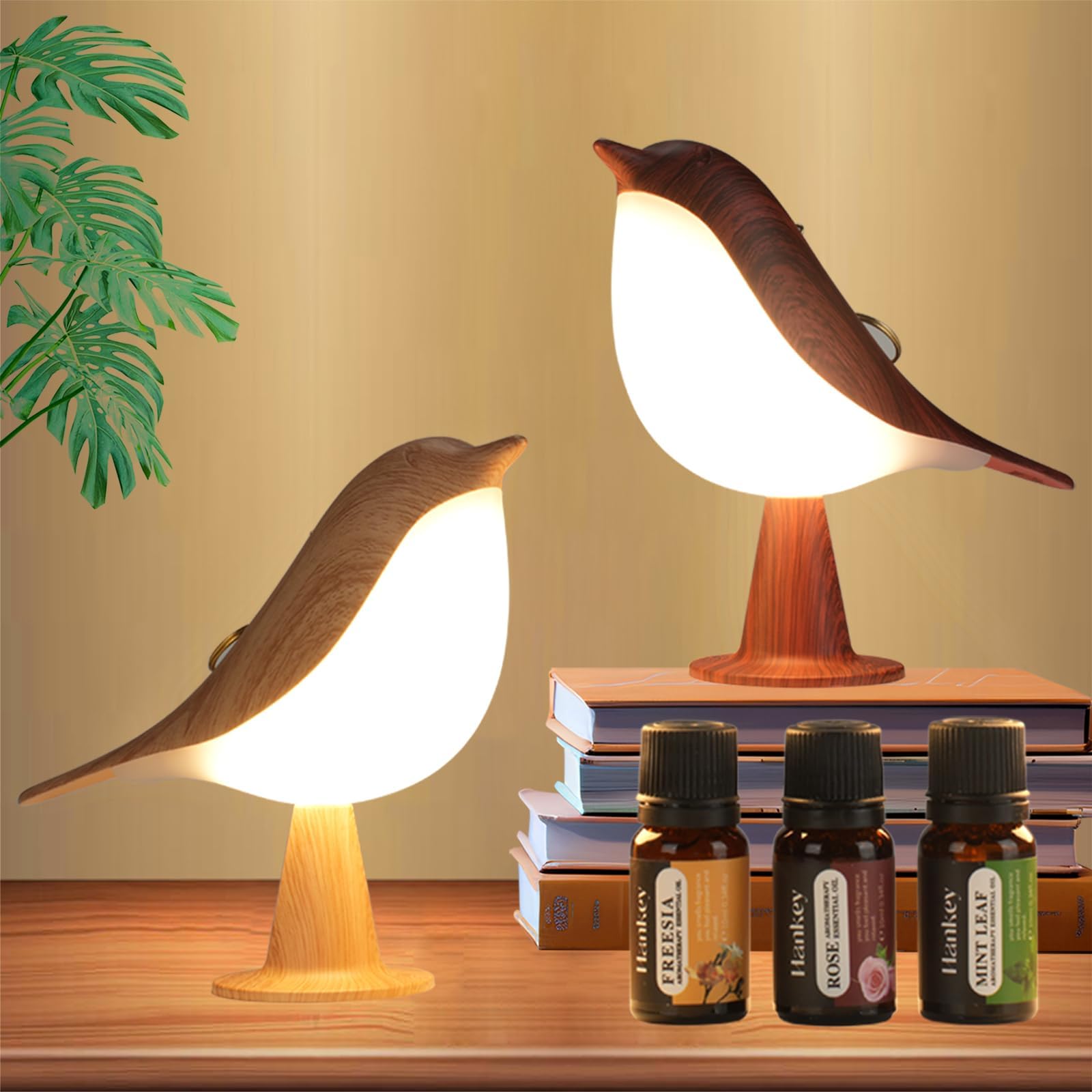 Amazon.com: Bedside Touch Control Table Lamp, Cute Bird Led Desk Lamp ...