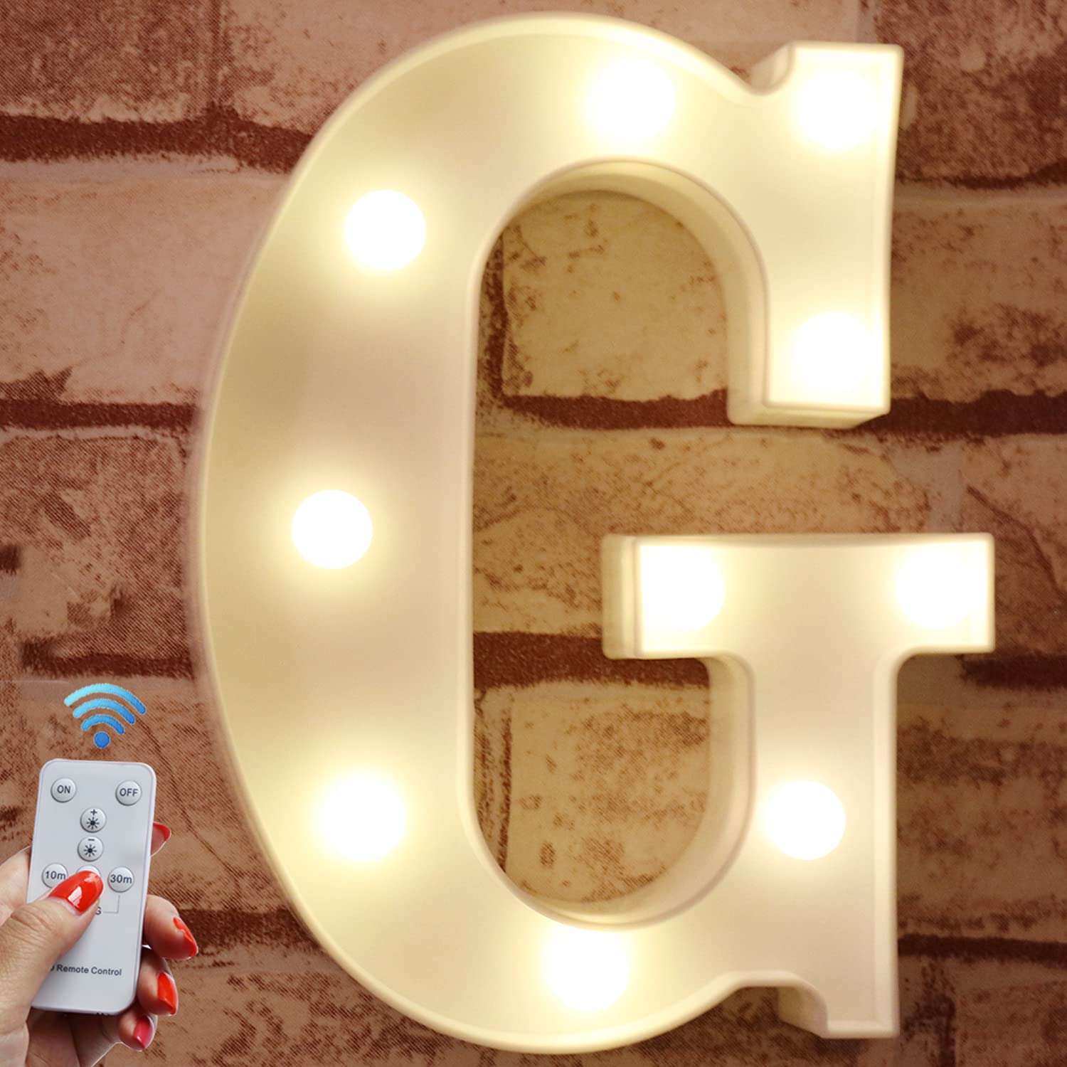 LED Marquee Letter Lights Alphabet Light Up Sign With Timer Remote ...