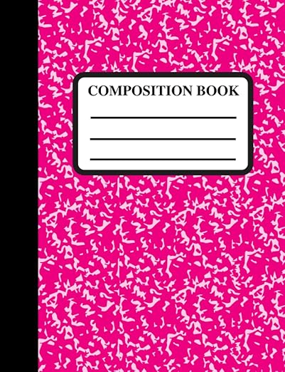 Hot Pink Composition Notebook: 120 Pages: Press, Weathermore: Amazon ...