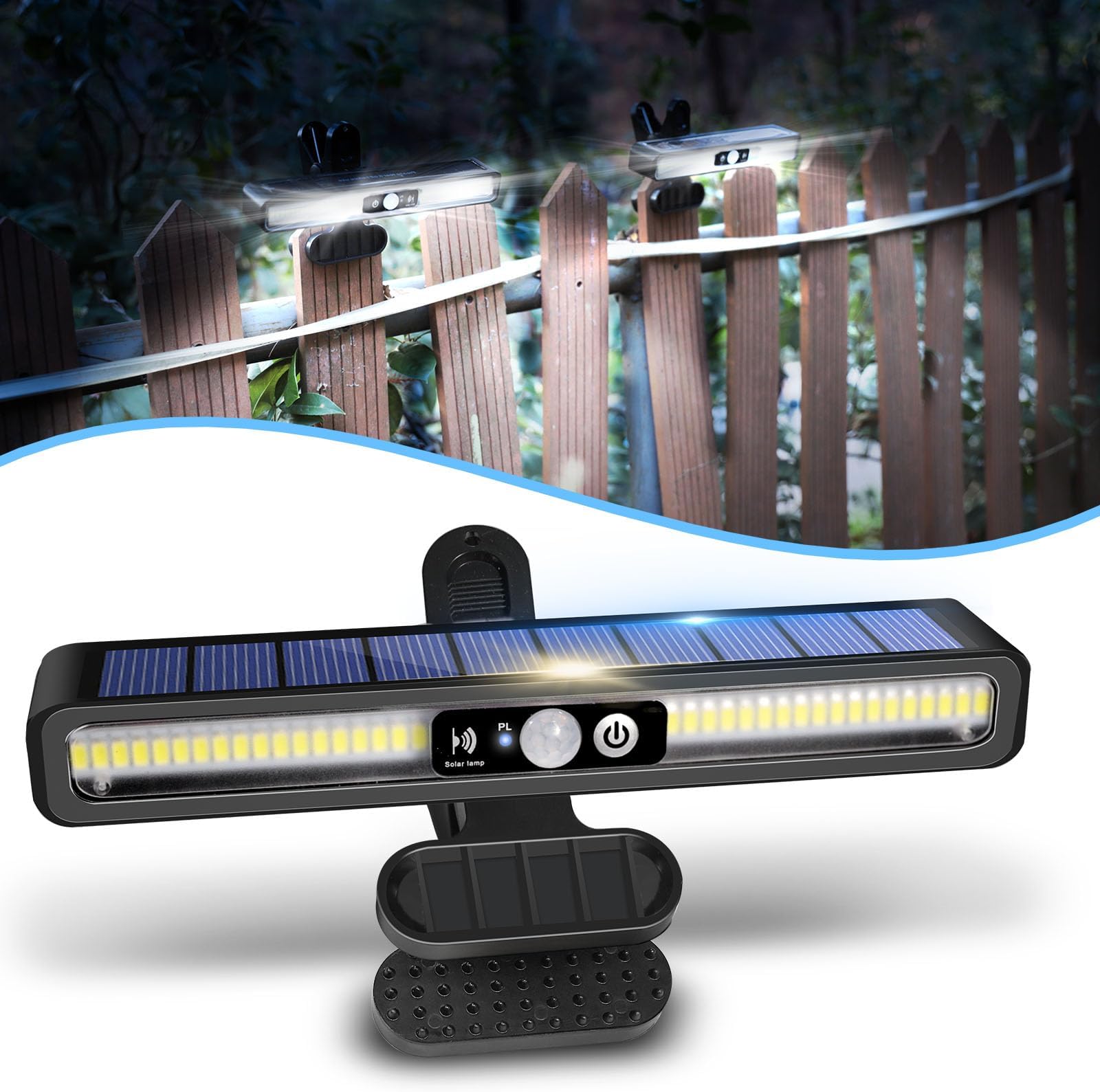 sunlight encounter Clip On Solar Motion Lights Outdoor Waterproof ...