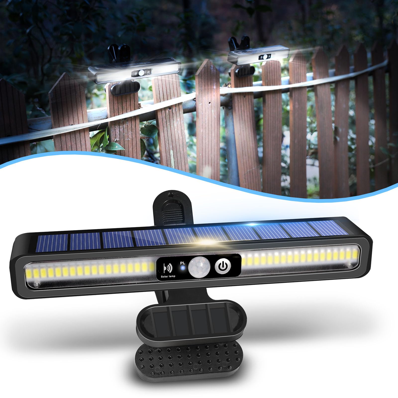 sunlight encounter Clip On Solar Motion Lights Outdoor Waterproof ...