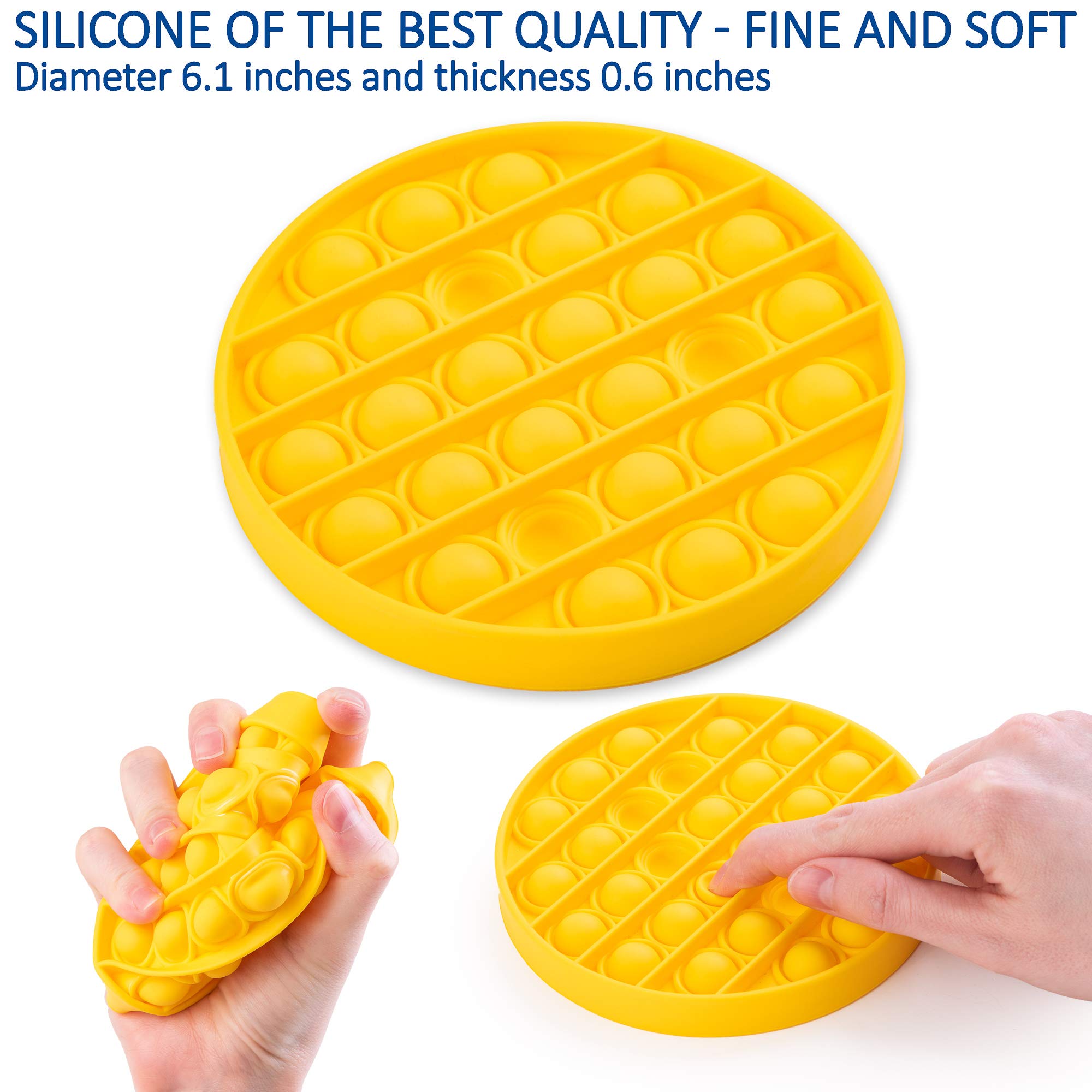 Nutty Toys Popit Sensory Fidget - Stress & Anxiety Relief Push Pop It ...