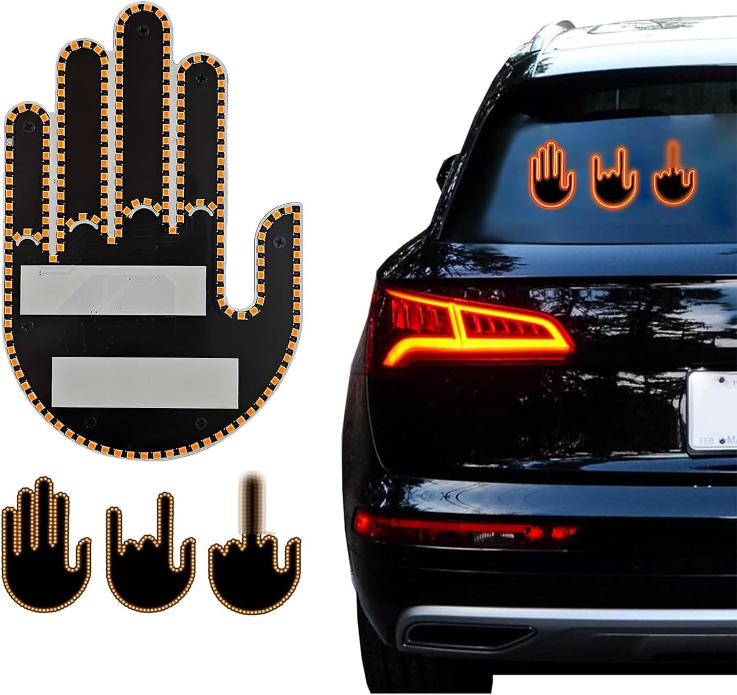 Amazon.com: Hiseanllo Hand Gesture Light for Car with Remote, Car ...