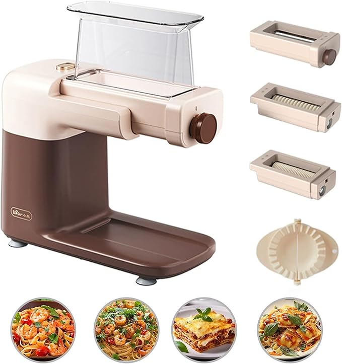 Electric Pasta Maker, Automatic Noodle Machine Pasta Roller, 3 ...