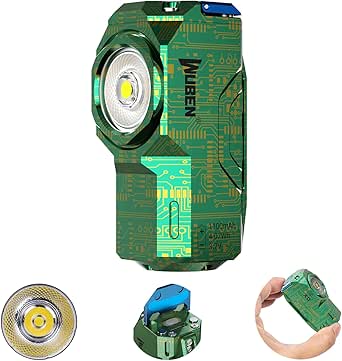 WUBEN X0 Rechargeable Mini Flashlight with Magnet, 800 Lumens Pocket ...