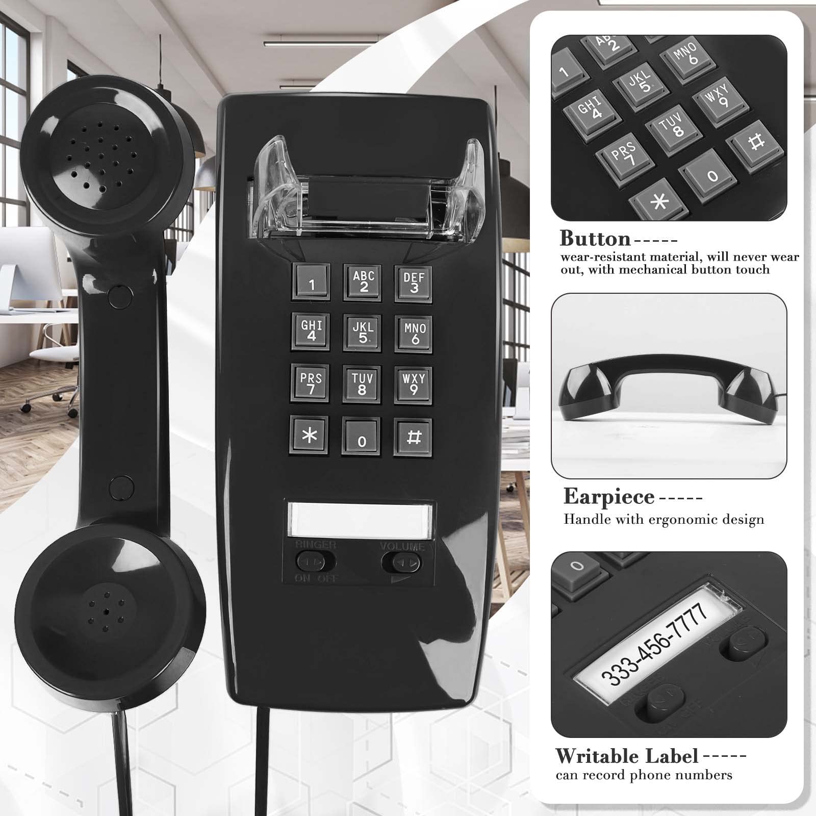 Snapklik.com : Retro Wall Phone, Sentno Vintage Wall Mounted Phones For ...