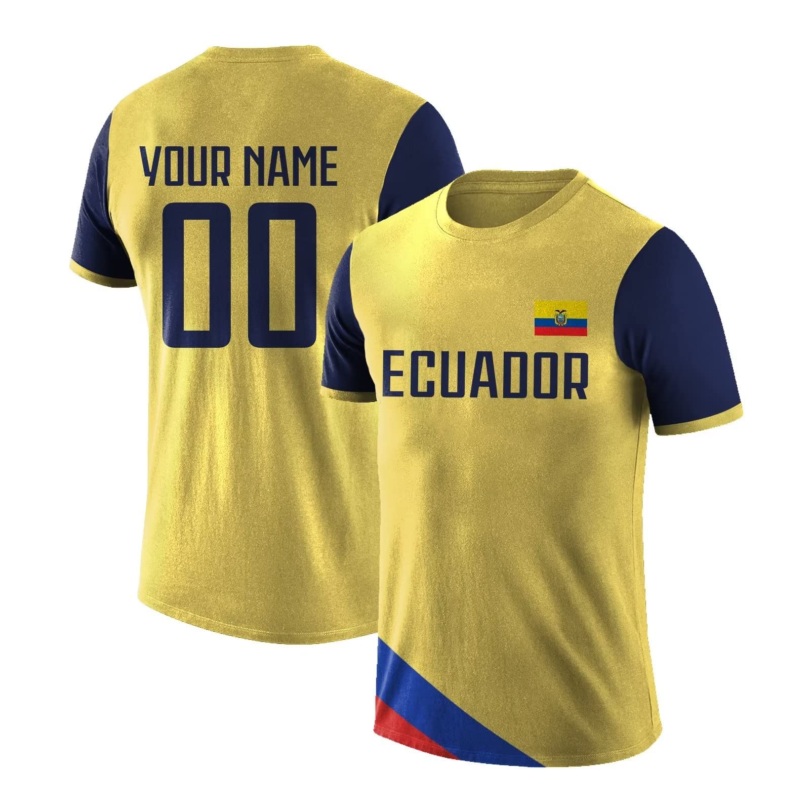 Amazon.com: Lcaaq Custom Ecuador 22/23 Soccer T Shirt Uniforms For Men ...