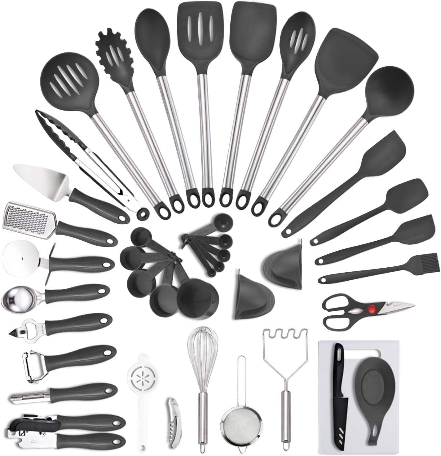 Daniel James Kitchen Utensil Set - 42 Piece Non Stick Cooking Tools and ...