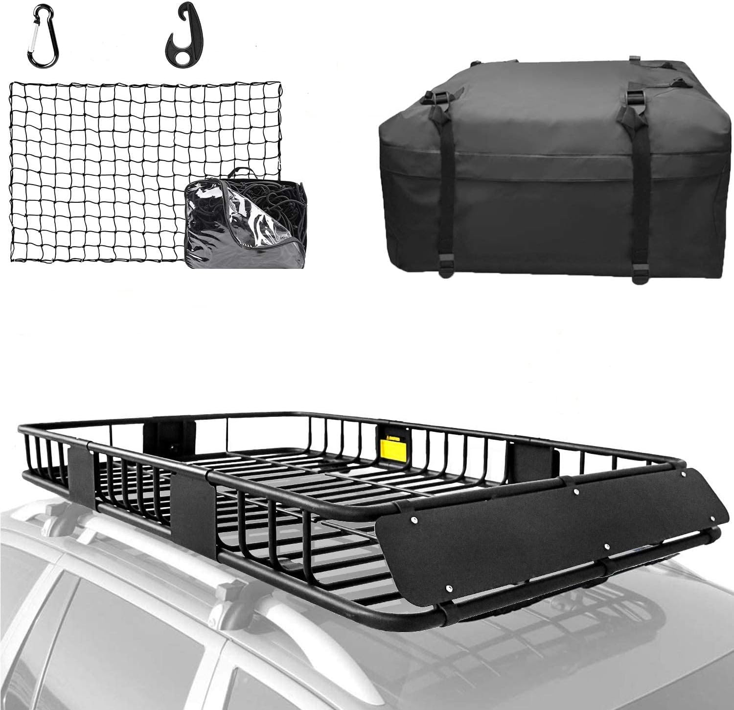 Amazon.com: WEIZE Heavy Duty 64"x 39" Roof Rack, Rooftop Cargo Carrier ...