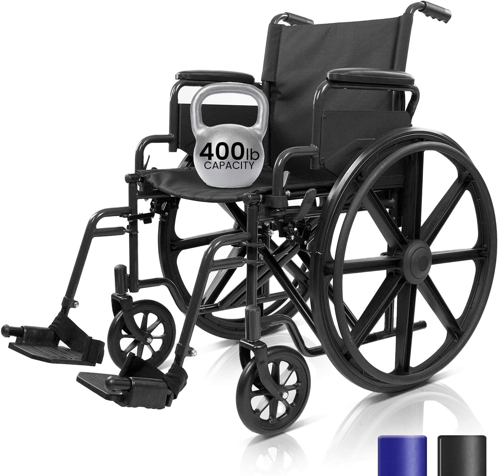 Amazon.com: Vive Bariatric Wheelchair for Adults (Supports 400 lbs ...