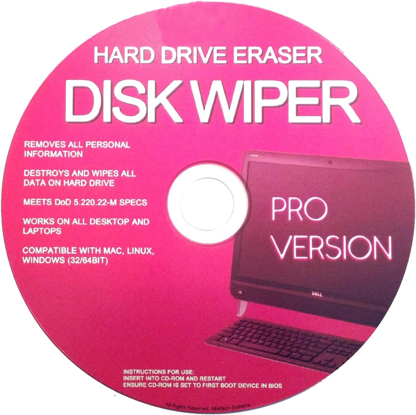 Amazon.com: Professional Hard Drive Eraser Wiper (DBAN Bootable CD ...